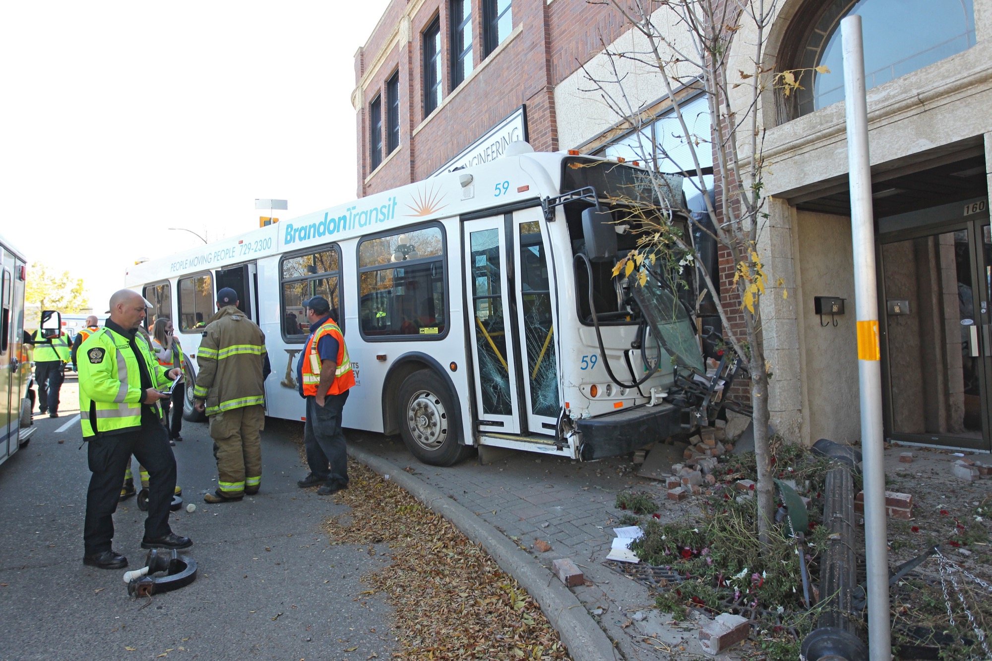 Boy was behind wheel of car that smashed into Brandon Transit bus ...