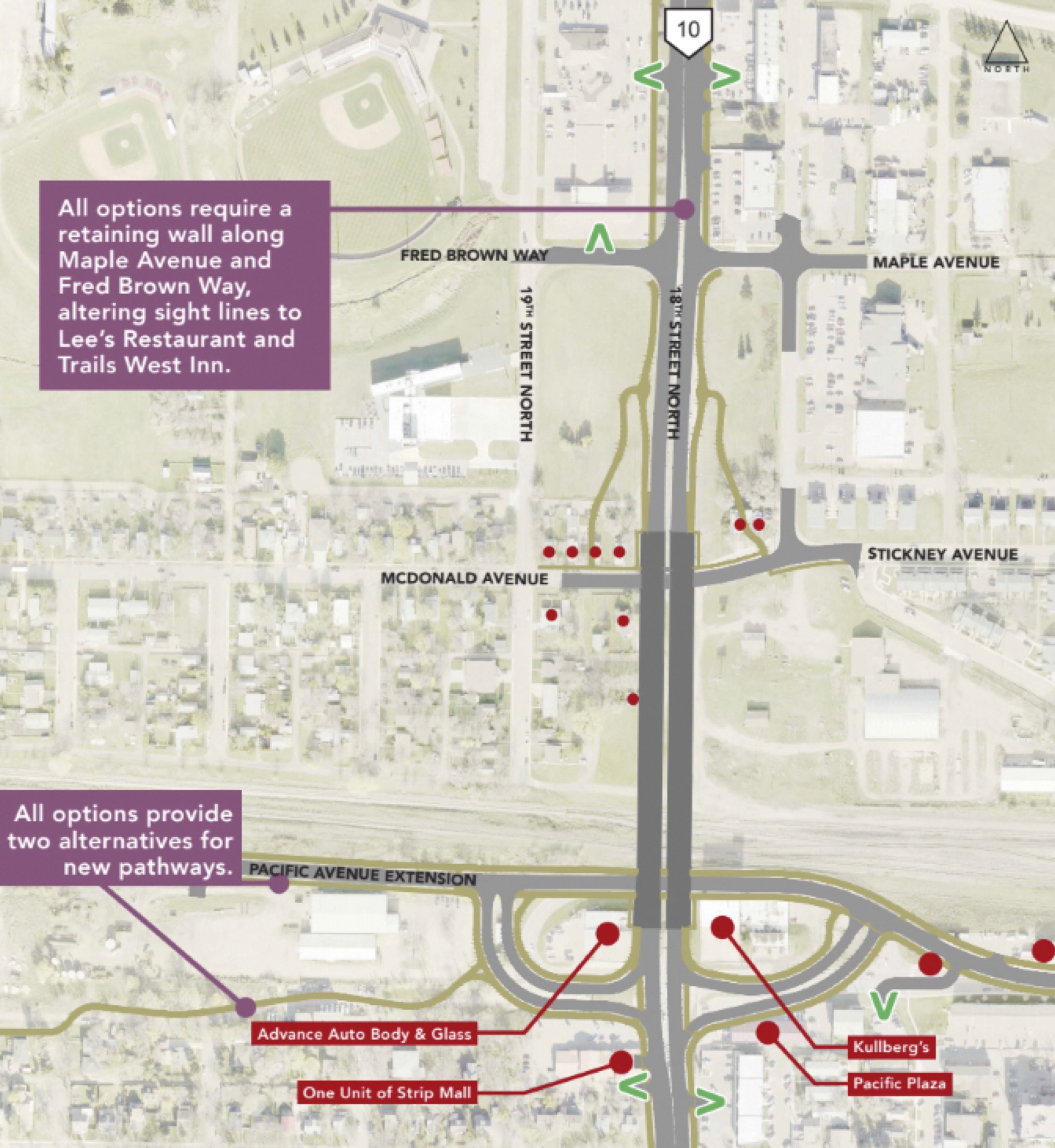 Four options for new Daly Overpass; each would impact nearby businesses ...