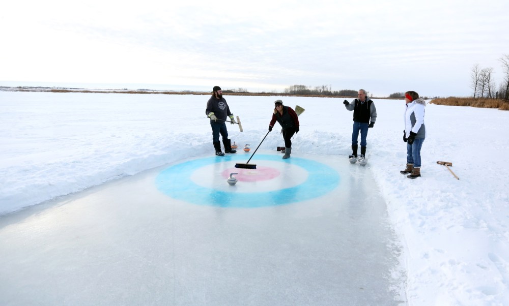 Spotlight on Killarney — Couple carves curling rink on Killarney Lake ...