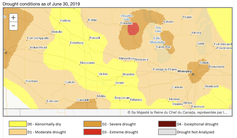 Drought severity lessens but doesn’t disappear – Brandon Sun