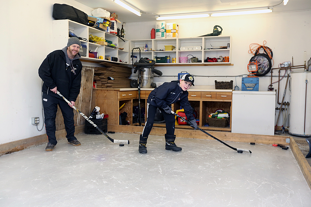 Garage makes perfect practice rink – Brandon Sun