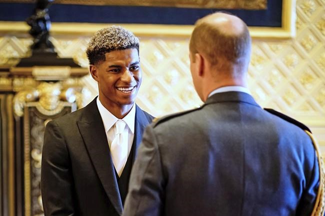 Soccer star Rashford honored for fighting child poverty – Brandon Sun