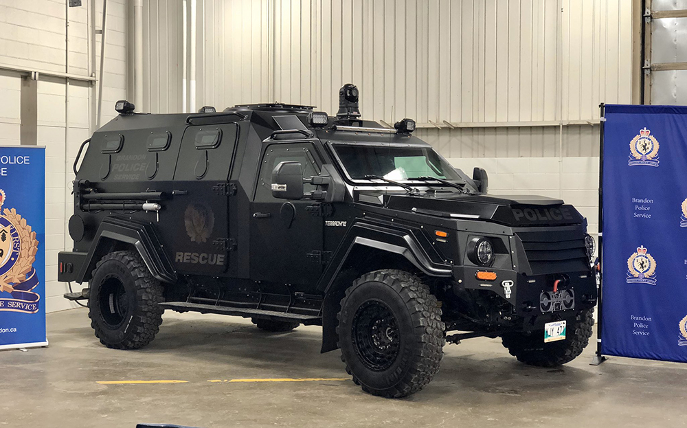 Armoured rescue vehicle arrives – Brandon Sun