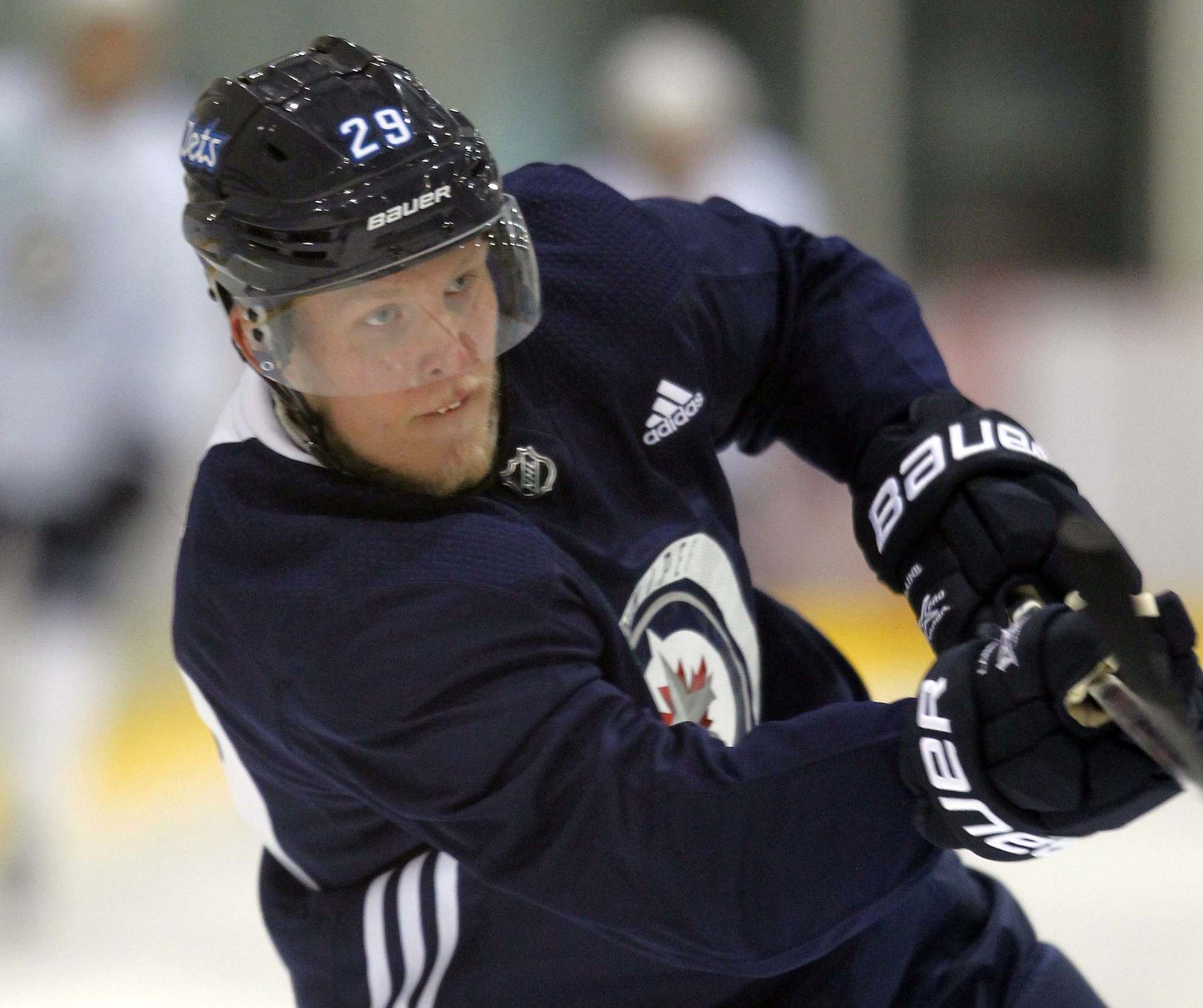 Laine hit the gym, not the ice, in preparation of sophomore season ...