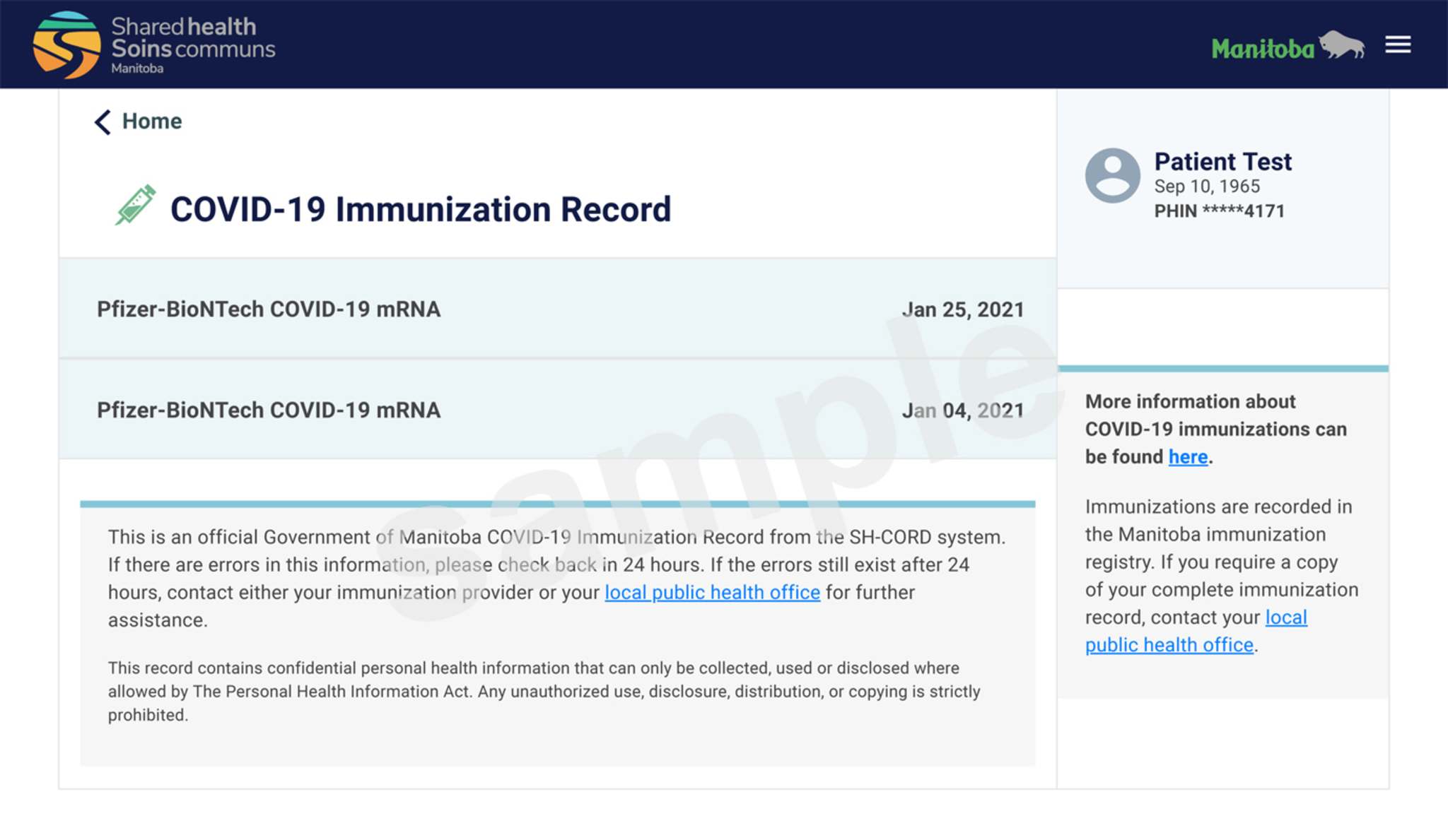 Immunization records now online – Brandon Sun