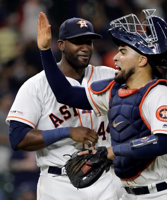 Astros hit MLB-record 6 HRs in 2 innings, beat A’s 15-0 – Brandon Sun