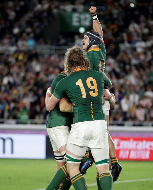 Triumphant Springboks return home to rapturous celebrations – Brandon Sun
