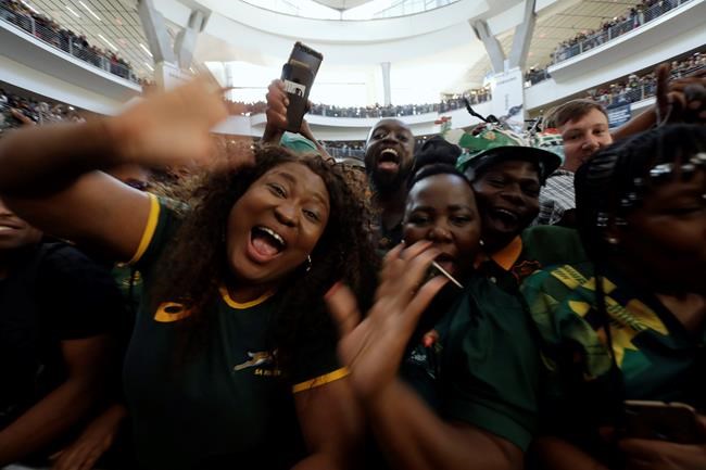 Triumphant Springboks return home to rapturous celebrations – Brandon Sun