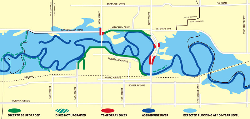 City’s flood battle taking shape – Brandon Sun