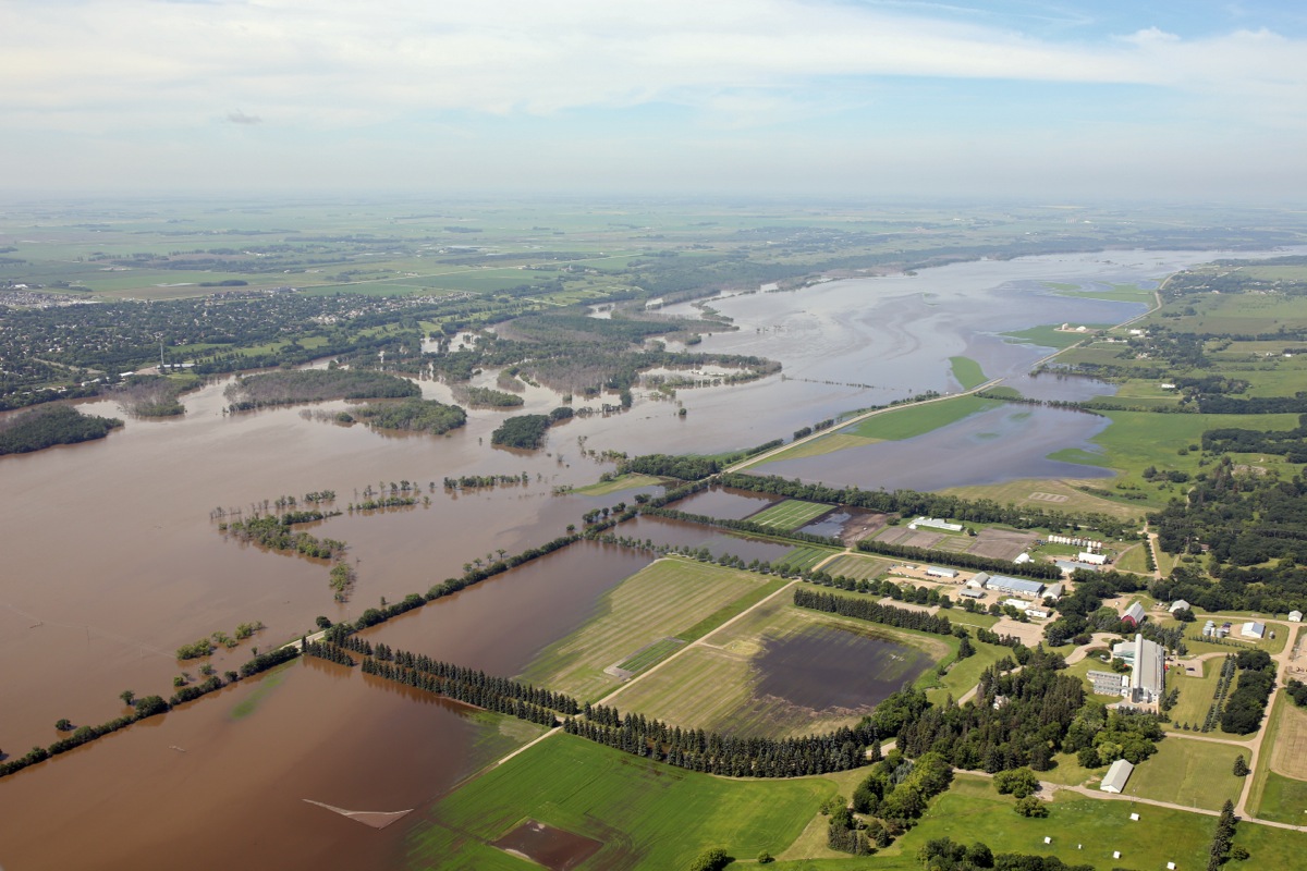 Brandon flooding aerials – Brandon Sun