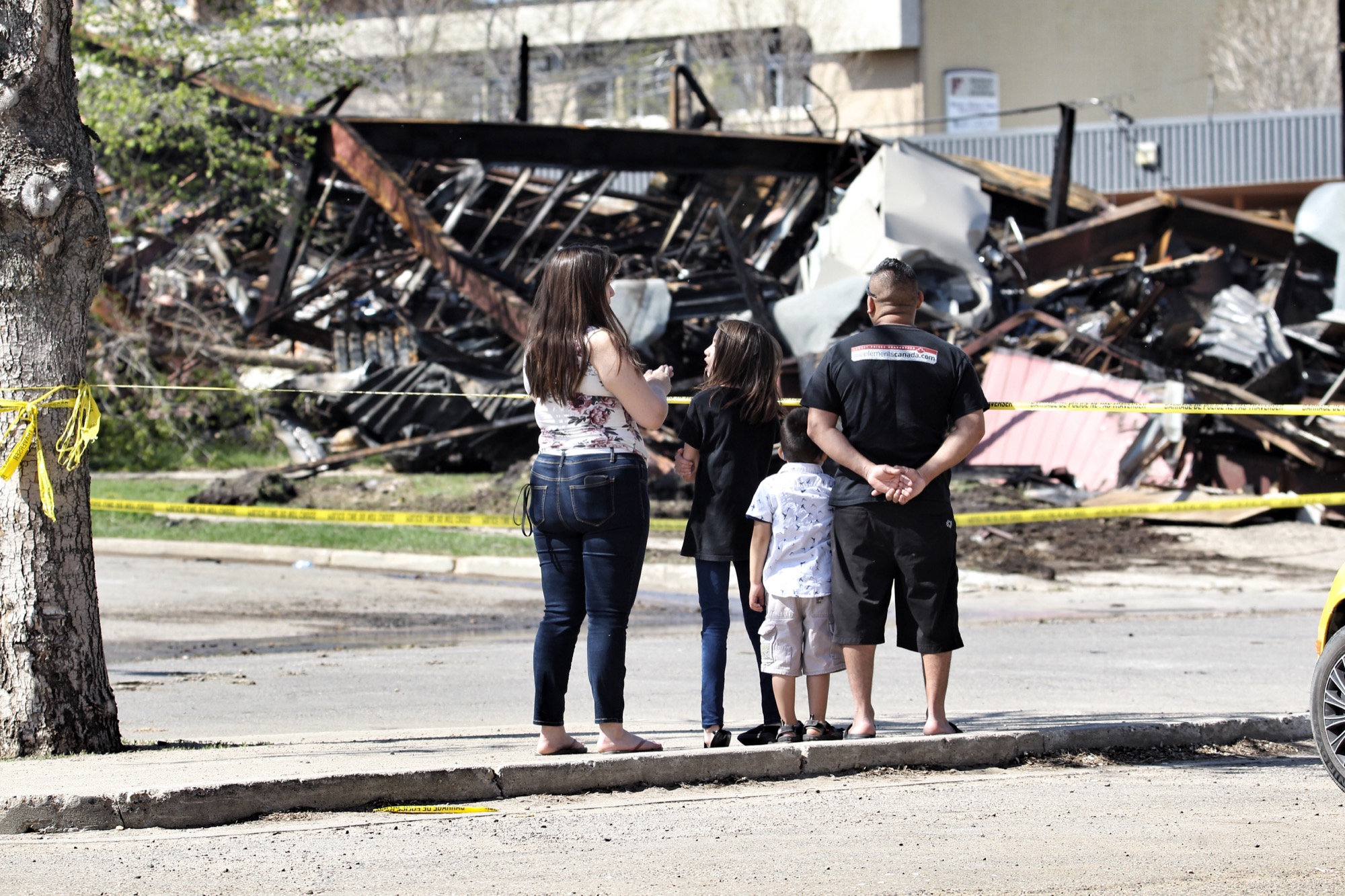 Downtown Burning – Brandon Sun