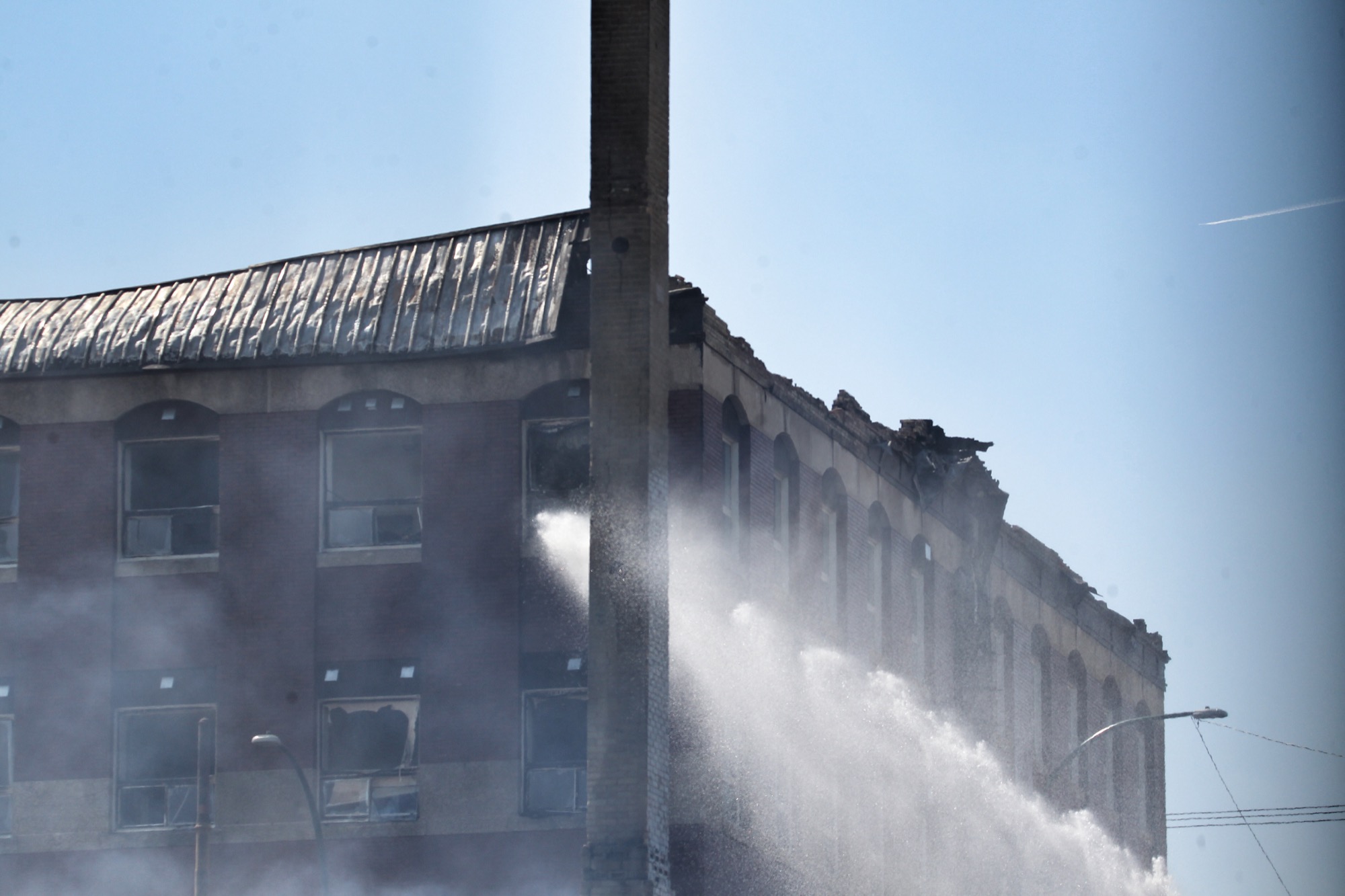 Downtown Burning – Brandon Sun