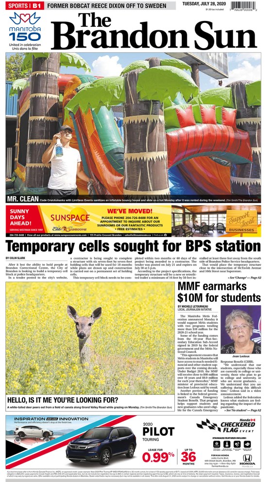 Sun Burst for July 28 2020 – Brandon Sun