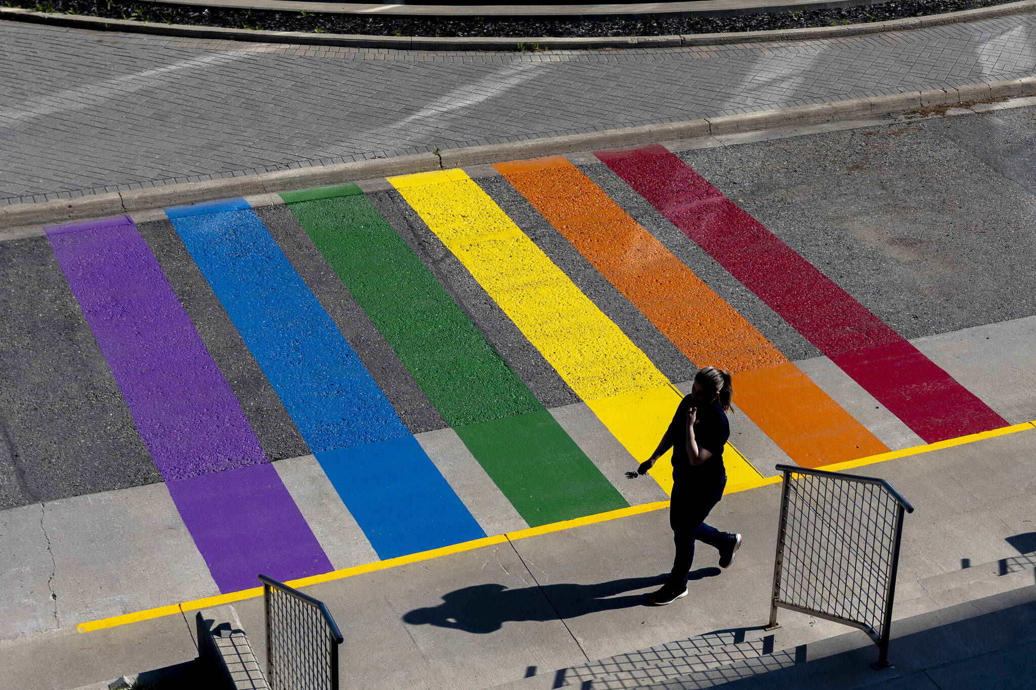 Brandon’s first Pride crosswalk unveiled at BU – Brandon Sun