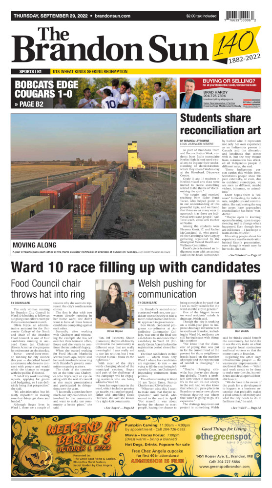 Sun Burst for Sept. 29, 2022 – Brandon Sun