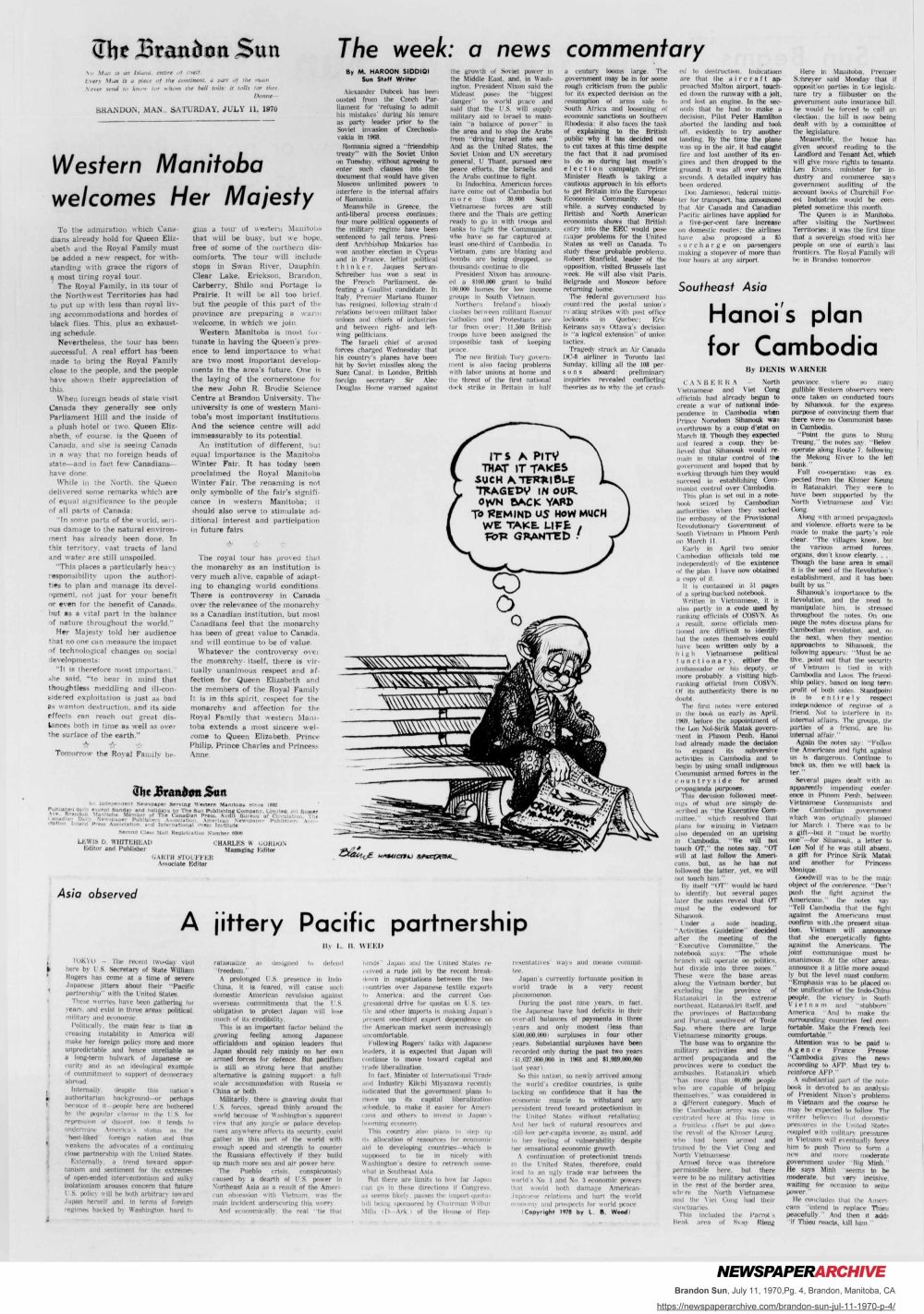 The history of Queen Elizabeth II in the pages of The Brandon Sun ...
