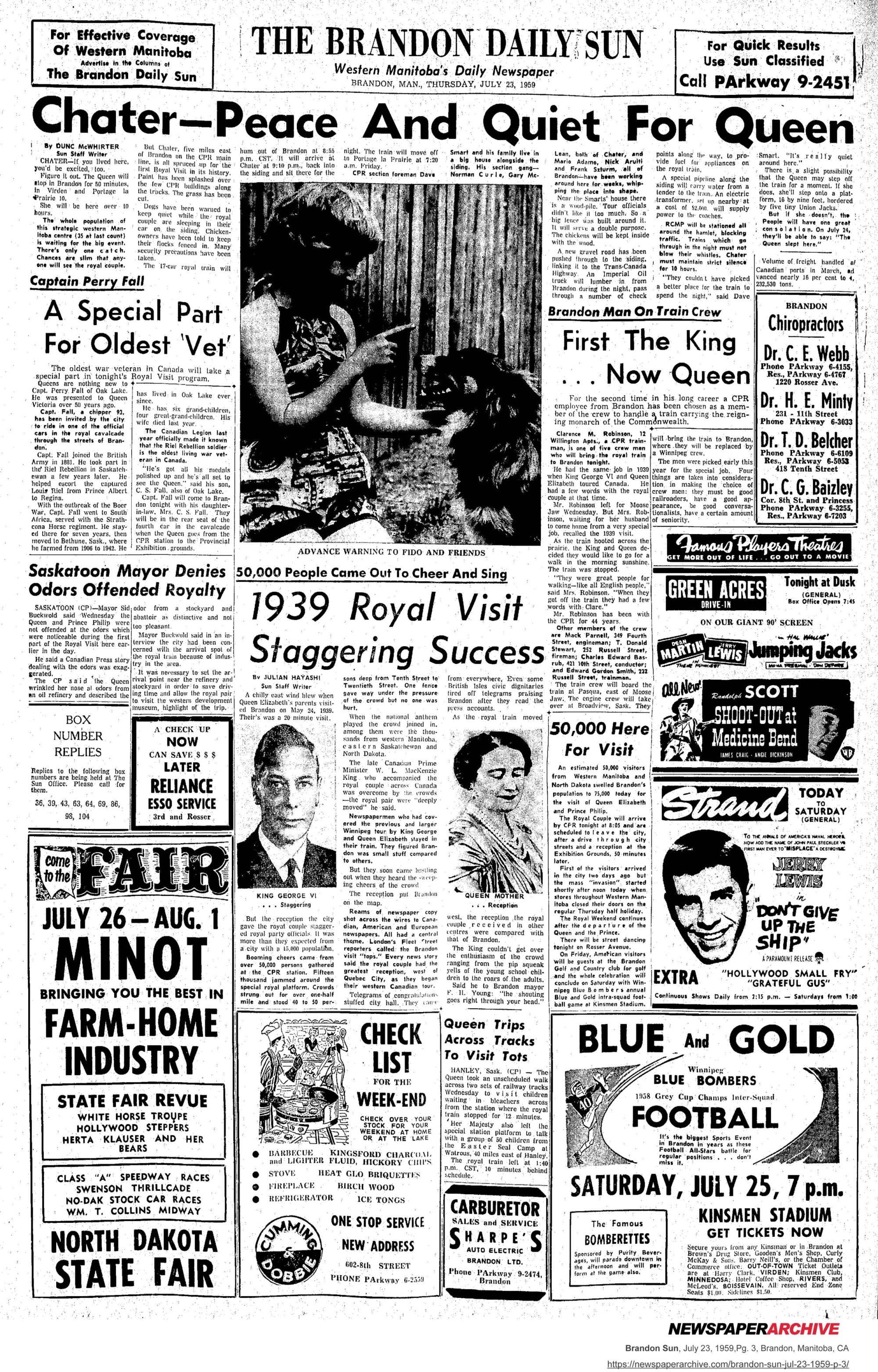 The history of Queen Elizabeth II in the pages of The Brandon Sun ...