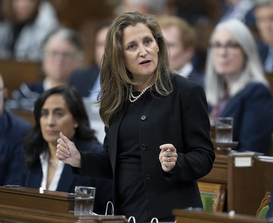 Freeland’s mini-budget forecasts first surplus on the horizon, but ...