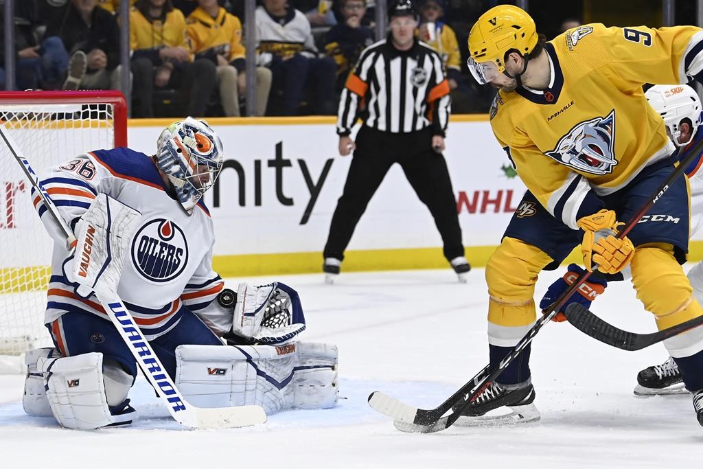 Hyman’s hat trick leads Oilers over Predators 6-3 – Brandon Sun