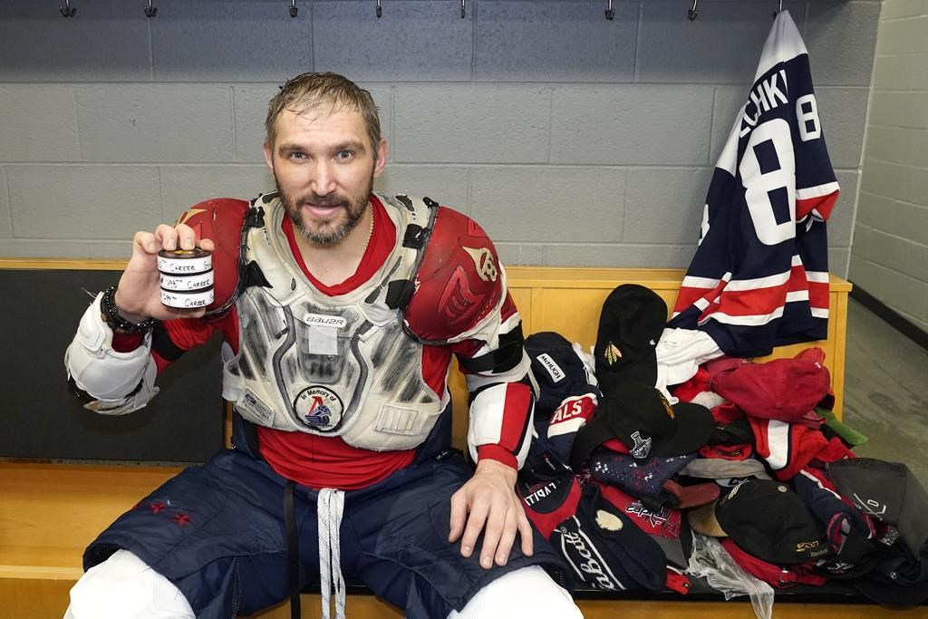 Ovechkin at 800 now chasing Howe for 2nd on NHL goals list – Brandon Sun