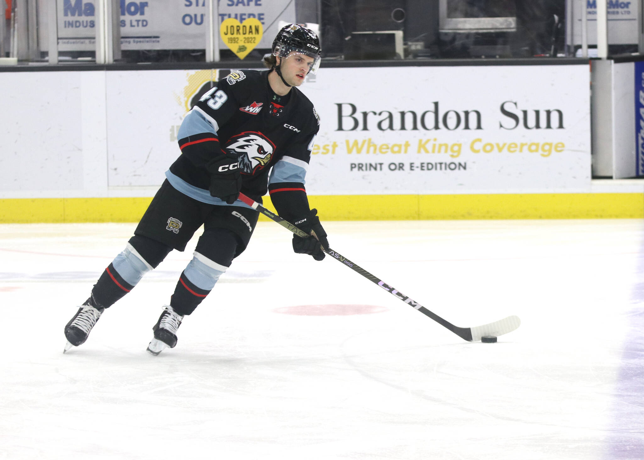 WHL NOTEBOOK: Thompson takes giant step in third season – Brandon Sun