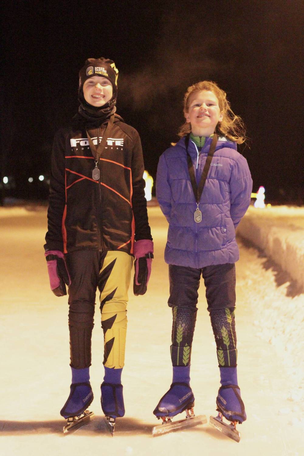 Forbes sisters shine at speed skating provincials – Brandon Sun