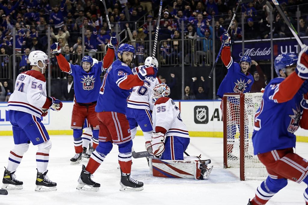 Caufield’s goal lifts Canadiens past Rangers 2-1 – Brandon Sun
