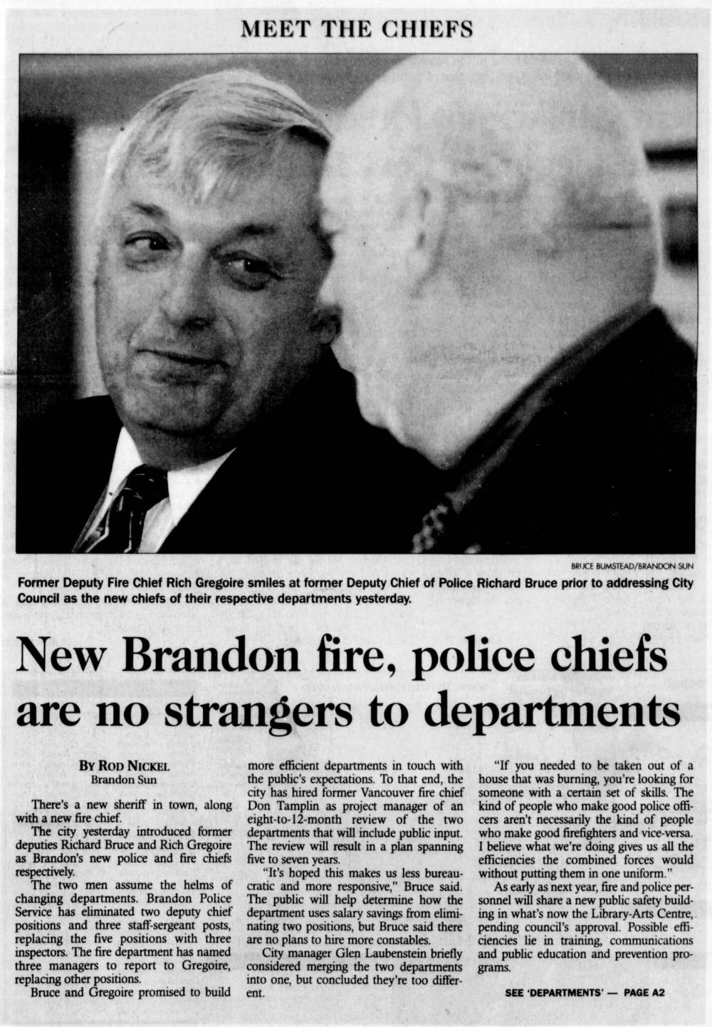 Former fire chief Gregoire dead at 71 – Brandon Sun