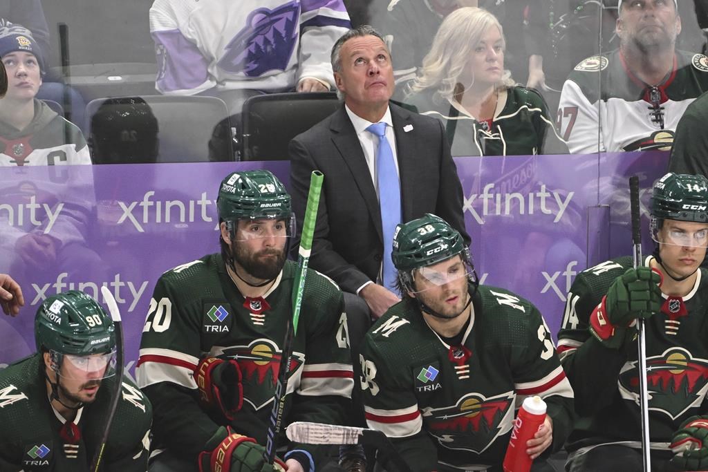 Minnesota Wild fire coach Dean Evason, assistant Bob Woods after losing ...