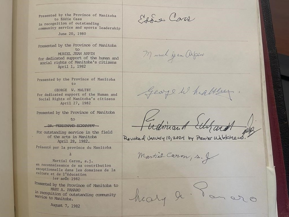 Manitoba government and art gallery remove honours for alleged Nazi ...