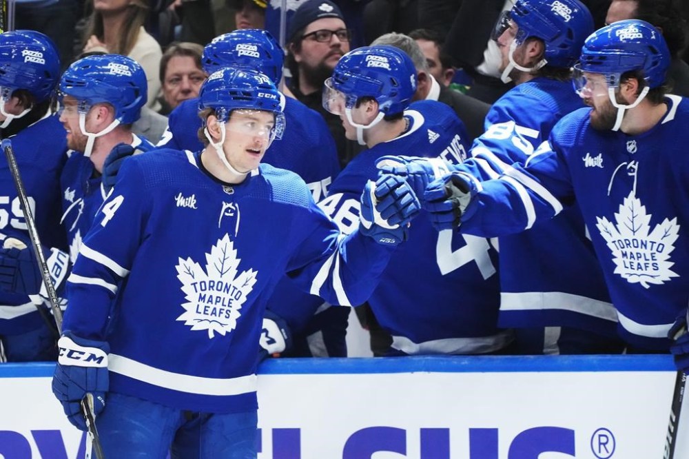 Bobby McMann registers first NHL hat trick, short-handed Maple Leafs ...