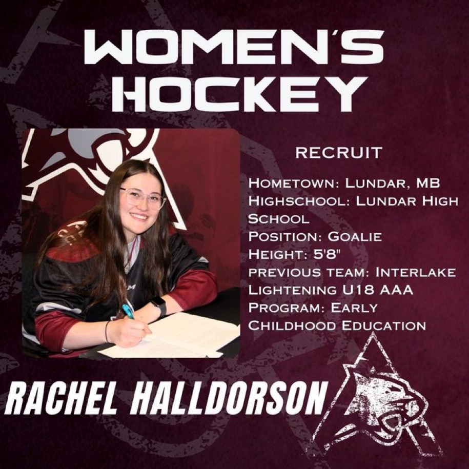 ACC Cougars add new goalie Rachel Halldorson – Brandon Sun
