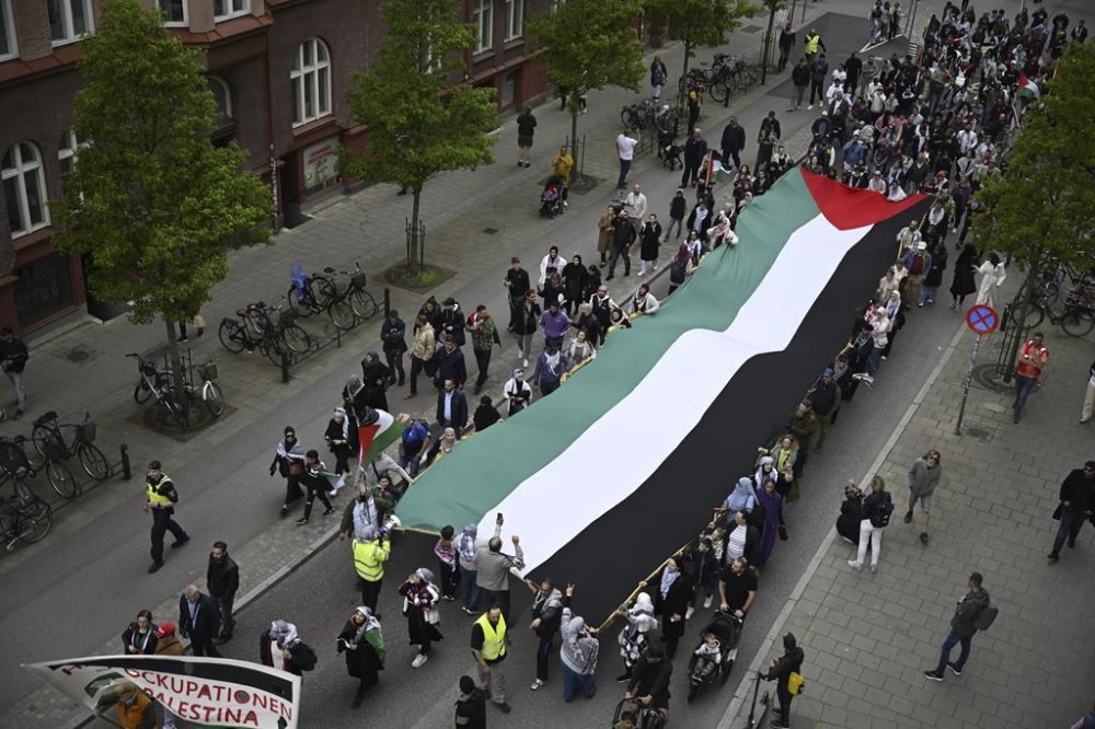 Thousands of pro-Palestinian protesters march in Malmo against Israel’s ...
