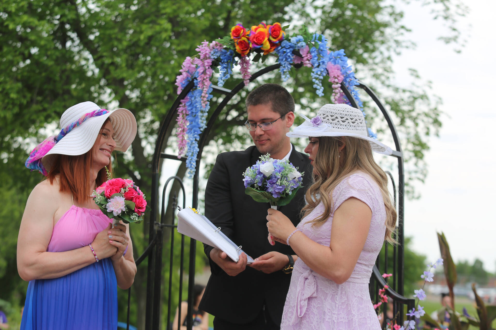 Brandon Pride March ends with a walk down the aisle – Brandon Sun