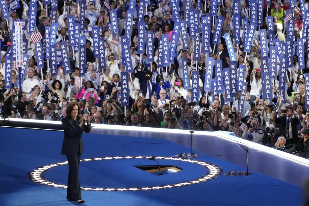 Kamala Harris invites voters to chart a ‘new way forward’ as she ...