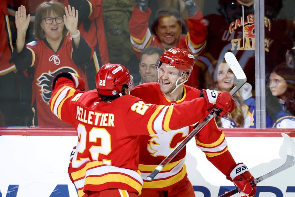Pelletier takes advantage of first-line opportunity with Calgary Flames ...