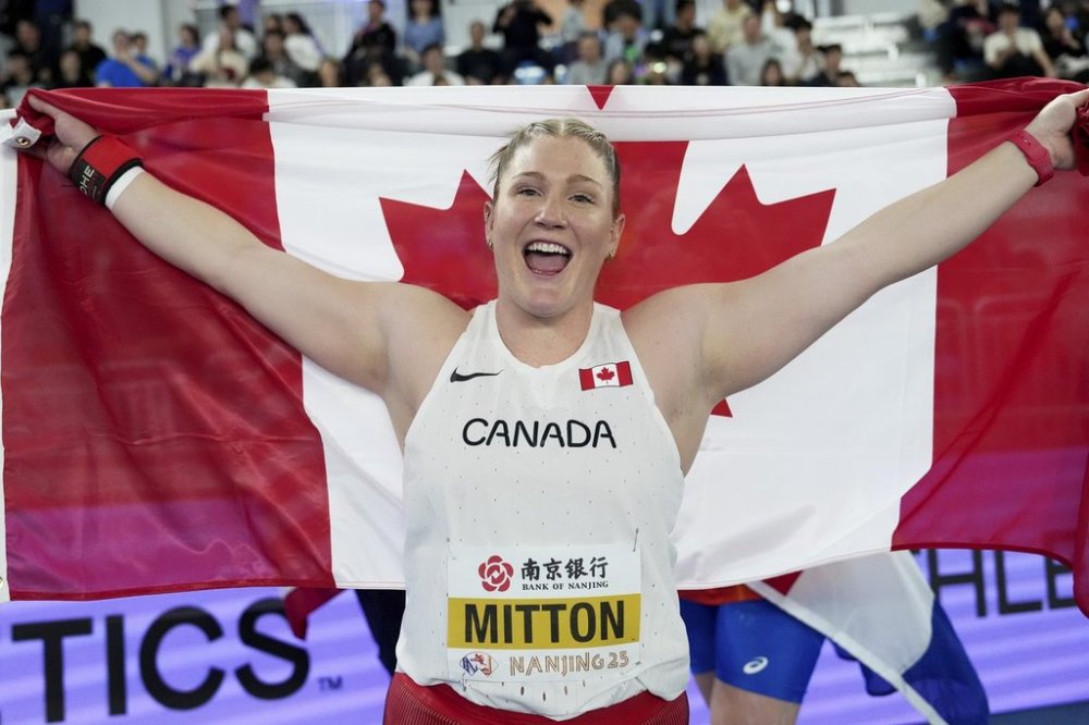 Canada’s Mitton wins shot put gold at world indoor track and field ...