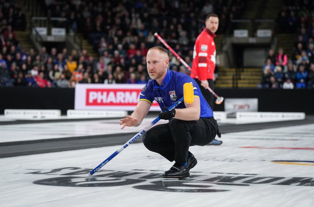 Alberta’s Brad Jacobs beats Manitoba’s Matt Dunstone 5-3 to win the ...