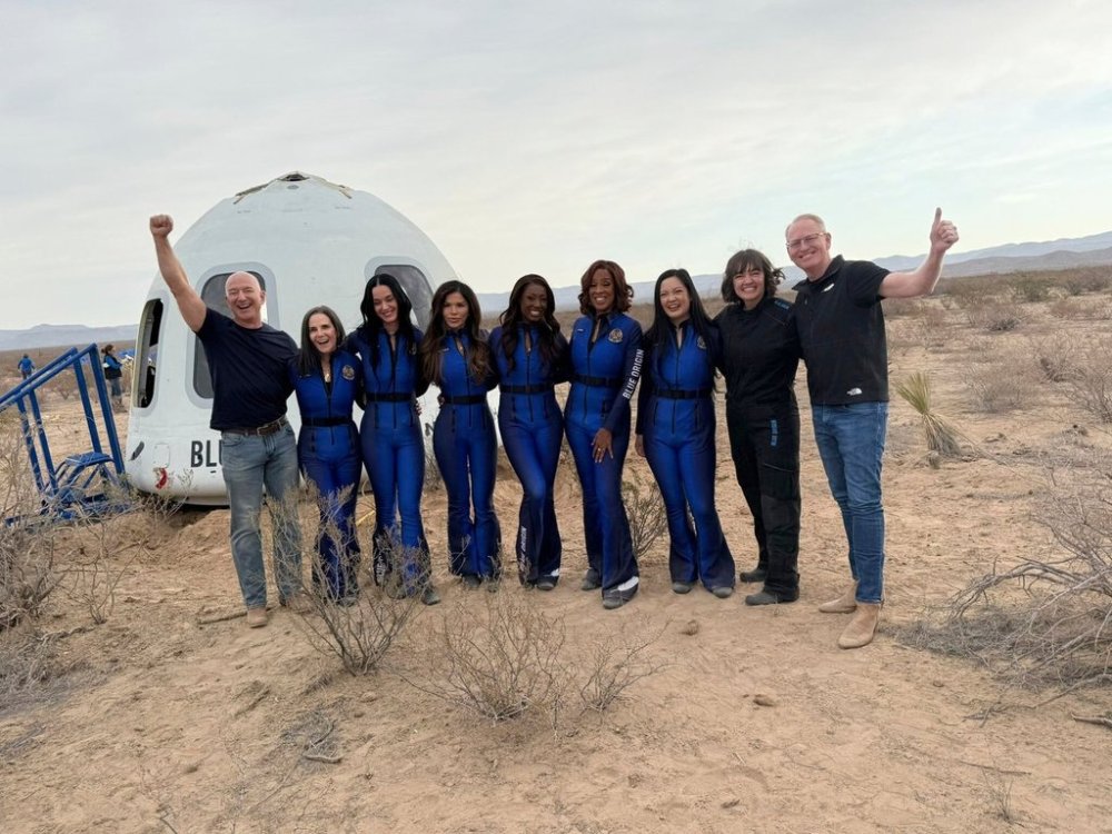 Blue Origin launches an all-female celebrity crew with Katy Perry ...