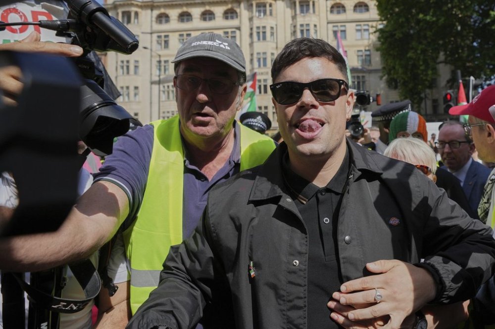 Fans of Irish band Kneecap surround a London court as rapper Mo Chara ...