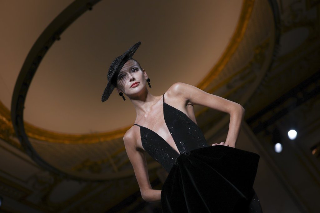 Armani couture channels black as maestro misses Paris bow for 1st time ...