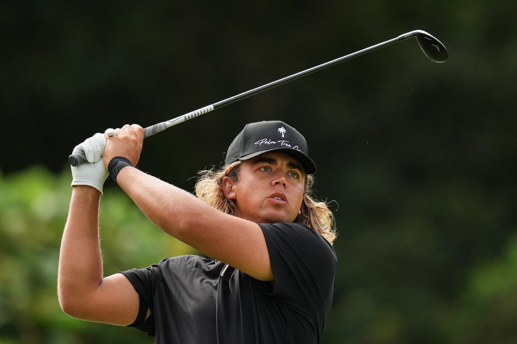 Garrick Higgo shoots 61 to match course record and take lead into final ...