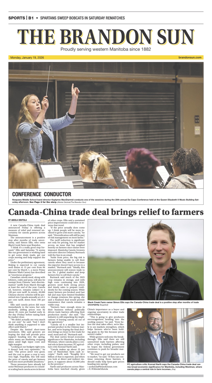 Sun Burst — Jan. 19, 2026 – Brandon Sun