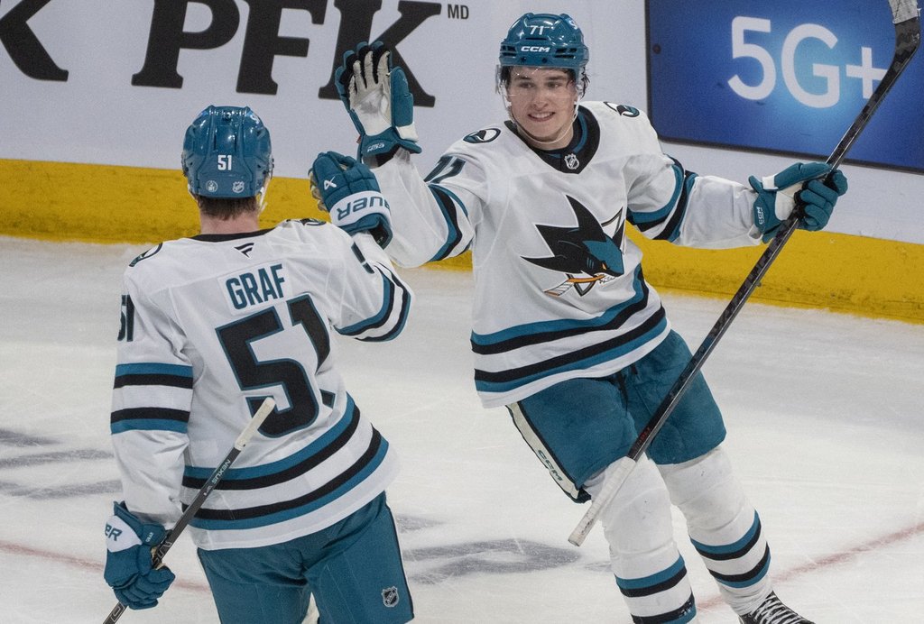 Sharks superstar Macklin Celebrini burns Canadiens for second time in ...
