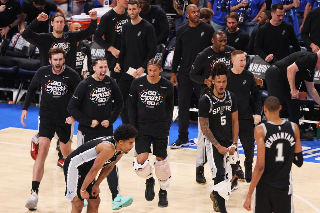 Wembanyama, Spurs win the West, topple Thunder 111-103 in Game 7 to ...