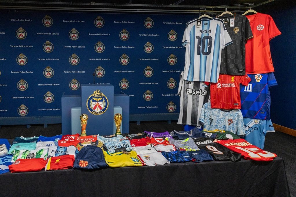 Toronto police seize more than 16,000 knock-off soccer merch items ...
